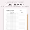 Monthly Fatigue Tracker Printable Template, Track Daily Fatigue ...