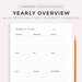 Yearly Important Dates Printable - Birthdays, Anniversaries, Travels ...
