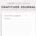 Simple Gratitude Journal Printable Template Gratitude - Etsy