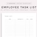 Yearly Employee Attendance Log Printable Working Days, Days Off ...