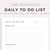 Five Day Week to Do List Printable Landscape, Weekly Task List, Week at ...