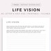 Life Vision Planner Dream Life My Future Life My Best Life | Etsy