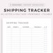 Shipping Tracker Printable Template, Shipping Planner, Shipping Log ...