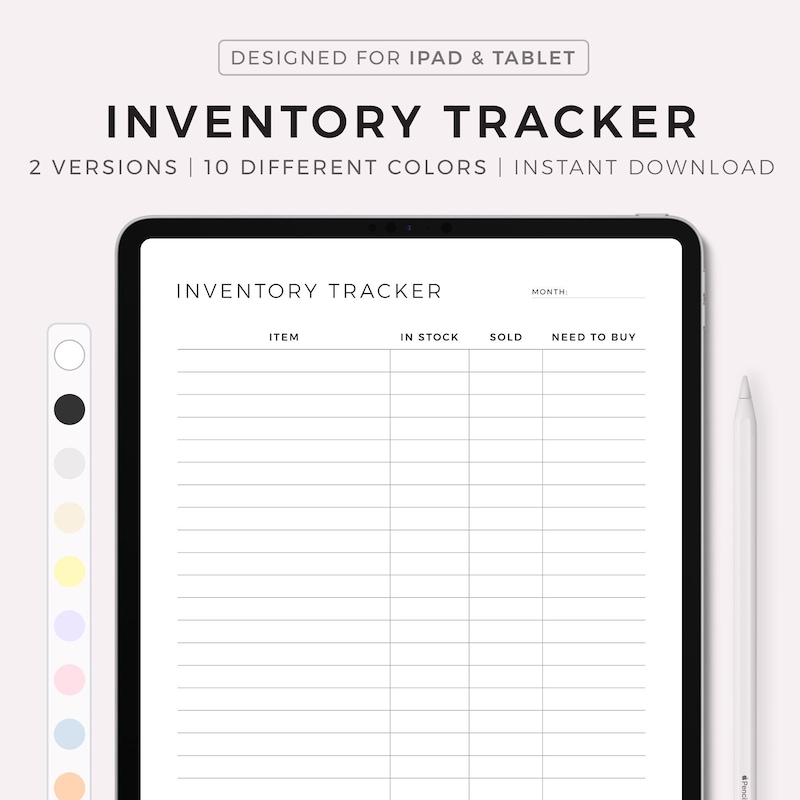 Uniform Inventory Sheet - Etsy