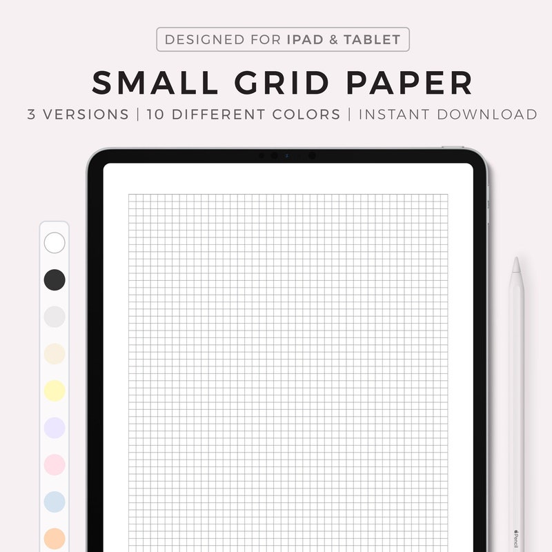 Grid Notebook - Etsy