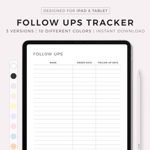 Digital Follow Ups Tracker, Customer Orders Tracking, Sales Tracking ...