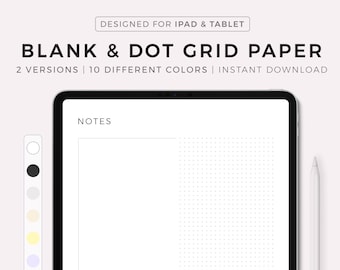 Dotted Grid Printable Paper Dot Paper for Instant Download in Multiple ...