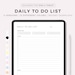 Digital Daily to Do List Planner, Daily Task List, Minimal Daily ...