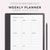 Printable Monthly Planner on Two Pages, Month at a Glance, Monthly ...