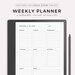 Printable Monthly Planner on Two Pages, Month at a Glance, Monthly ...