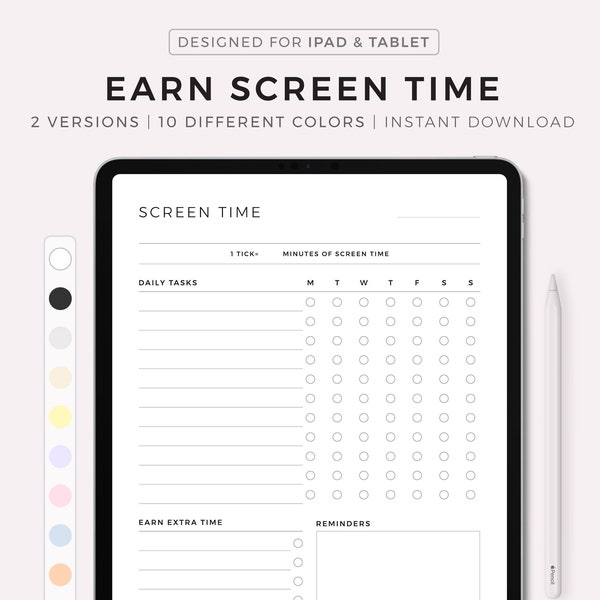 iPad Time Chart - Etsy
