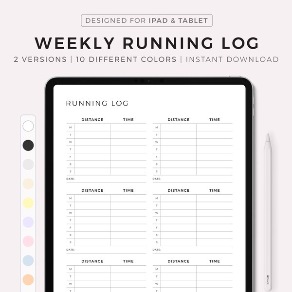 Running Log - Etsy