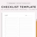 Five Day Week to Do List Printable Landscape, Weekly Task List, Week at ...
