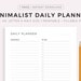 Minimalist Daily Planner Printable Daily to Do List for - Etsy