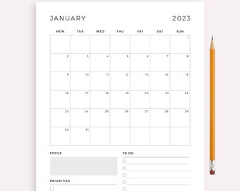 Month at A Glance Day at A Glance Printable Planner Pages - Etsy