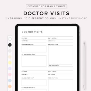 Digital Doctor Visits Planner, Medical Specialist Visit, Health ...