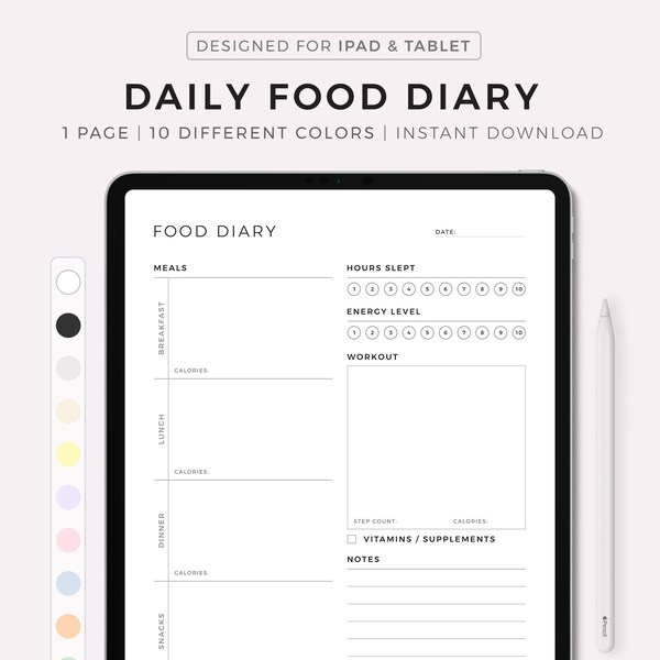Food Diary - Etsy