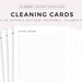 Printable House Cleaning Cards Cleaning Checklist by Room - Etsy