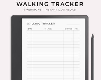 Simple Step Tracker Printable, Step Log Template, Walking Journal ...