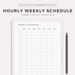 Hourly Weekly Schedule for Supernote A5X2/A5X/A5/A6X2/A6X/A6, Sunday ...