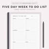 Weekly Meal Planning for Remarkable 2, Landscape, 7 Day Menu Planner ...