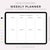 Five Day Weekly Planner Printable to Do List, Weekly Schedule, Week at ...