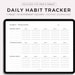 Daily Habit Tracker Landscape, Daily Routine Planner, Monthly Routine ...