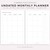 Work From Home Monthly Planner Printable, Monthly to Do List for Work ...
