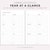 Minimalist Yearly Planner on One Page, Year at a Glance, Annual ...