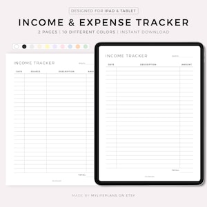 Income & Expense Tracker, Monthly Budget Planner, Financial Planner ...