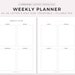 Weekly Planner Printable Vertical Minimalist Weekly Schedule | Etsy