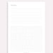 Lined & Grid Paper Printable, A4/a5/letter/half Size, Instant Download ...