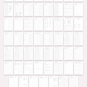 Fitness, Diet & Health Planner Inserts Bundle, A4/a5/letter/half Letter ...