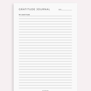 Simple Gratitude Journal Template for Remarkable Paper Pro, Instant ...