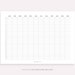 Undated Year Calendar Printable & Fillable, Year at a Glance, Year on ...