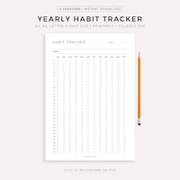 Printable Circle Habit Tracker With Rainbow Colours: Daily, Weekly and Monthly Habits, Vertical ...