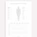 Body Measurements Tracker, 8 Week Body Transformation, Workout Progress ...