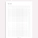 Grid Paper Printable, Squared Paper, Planner Inserts, A4/a5/letter/half ...