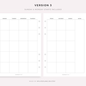 Blank Monthly Calendar With Notes, 2 Page Printable Calendar Template ...