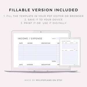 Income Tracker, Expense Tracker, Financial Planner, Monthly Budget ...