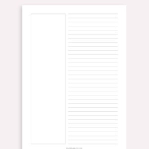 Printable Notes Page, Notes Template, Note Taking, Writing Paper, Notes ...