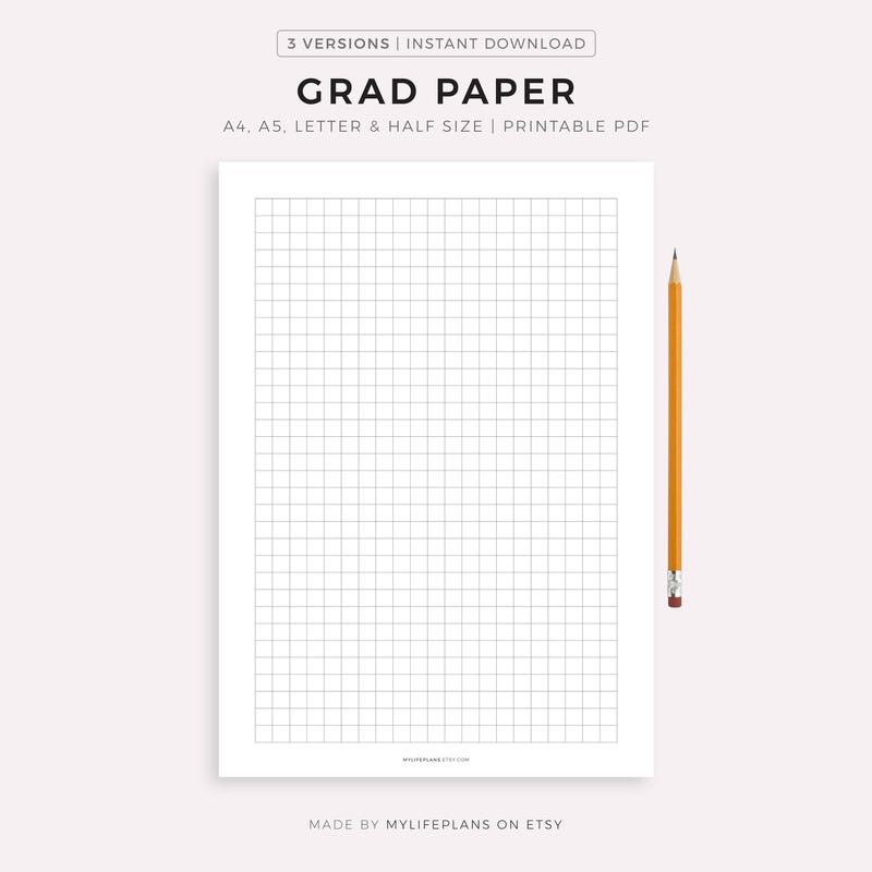 Journal Graph Inserts - Etsy