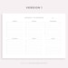 Five Day Weekly Planner Printable to Do List, Weekly Schedule, Week at ...