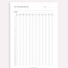 Yearly Employee Attendance Log Printable Working Days, Days Off ...