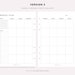 Printable Monthly Planner on Two Pages Month at a Glance - Etsy