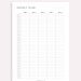 Hourly Travel Planner, Travel Schedule, Vacation Day Planner, Travel ...