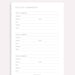 Utility Contacts Printable Template for Home / Business, Service ...