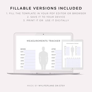 Body Measurements Tracker, 8 Week Body Transformation, Workout Progress ...