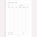Employee Time Tracker Printable, Working Hours Tracker, Work Time Log ...