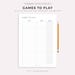 Video Games to Play, Gaming Journal, Printable Gamer Log, A4/a5/letter ...